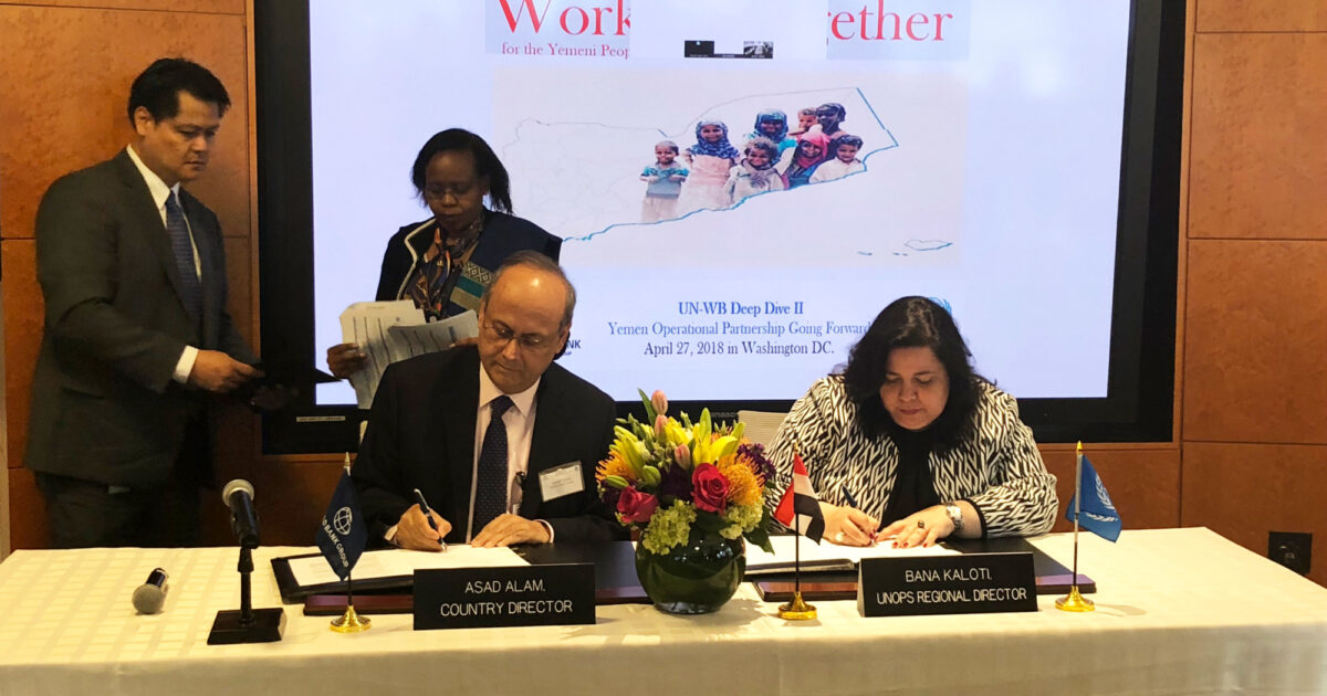 World Bank and UNOPS sign solar project to restore… | UNOPS