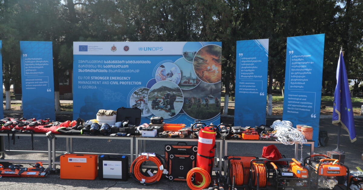 Preparing Georgia’s emergency responders for crises | UNOPS